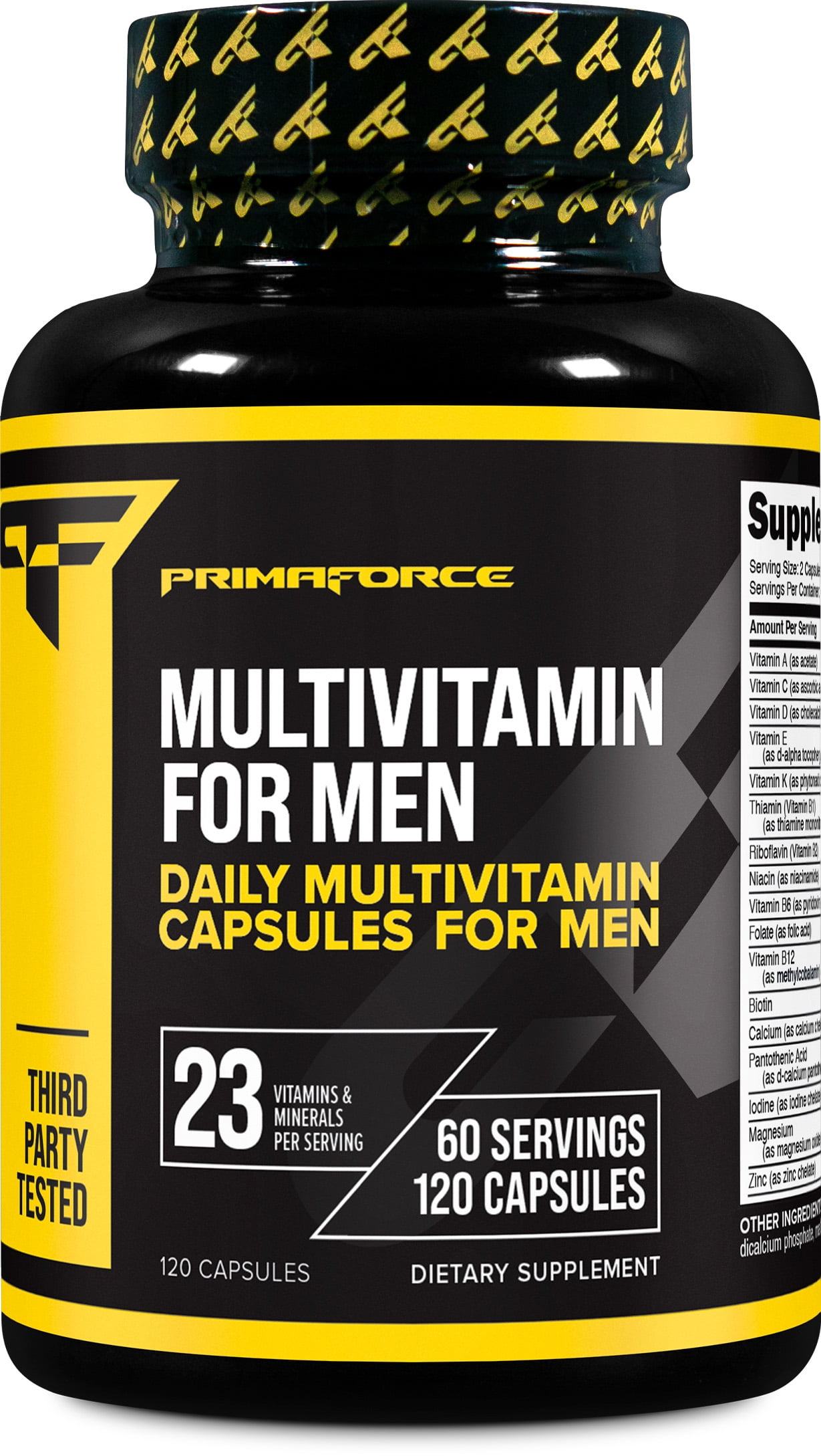 PrimaForce Multivitamin for Men, 120 Capsules, Essential Nutrients for ...