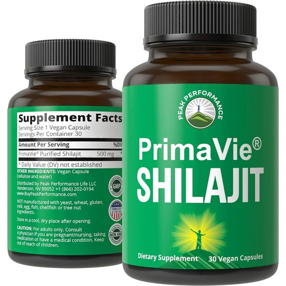 PrimaVie Purified Shilajit Capsules with Fulvic Acid, Supports ...