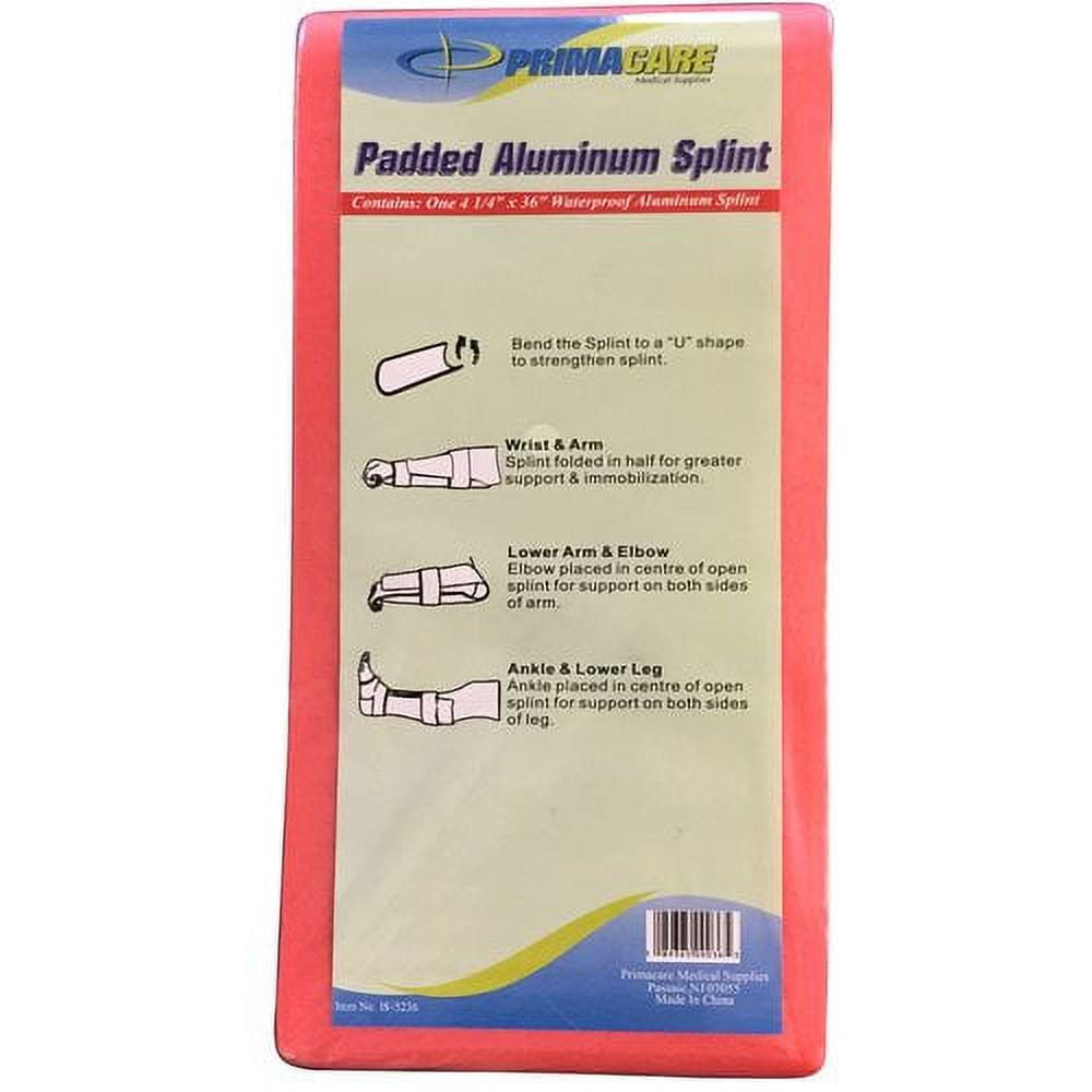 Primacare IS-5272 Padded Aluminum Splint, 72" Length - Walmart.com