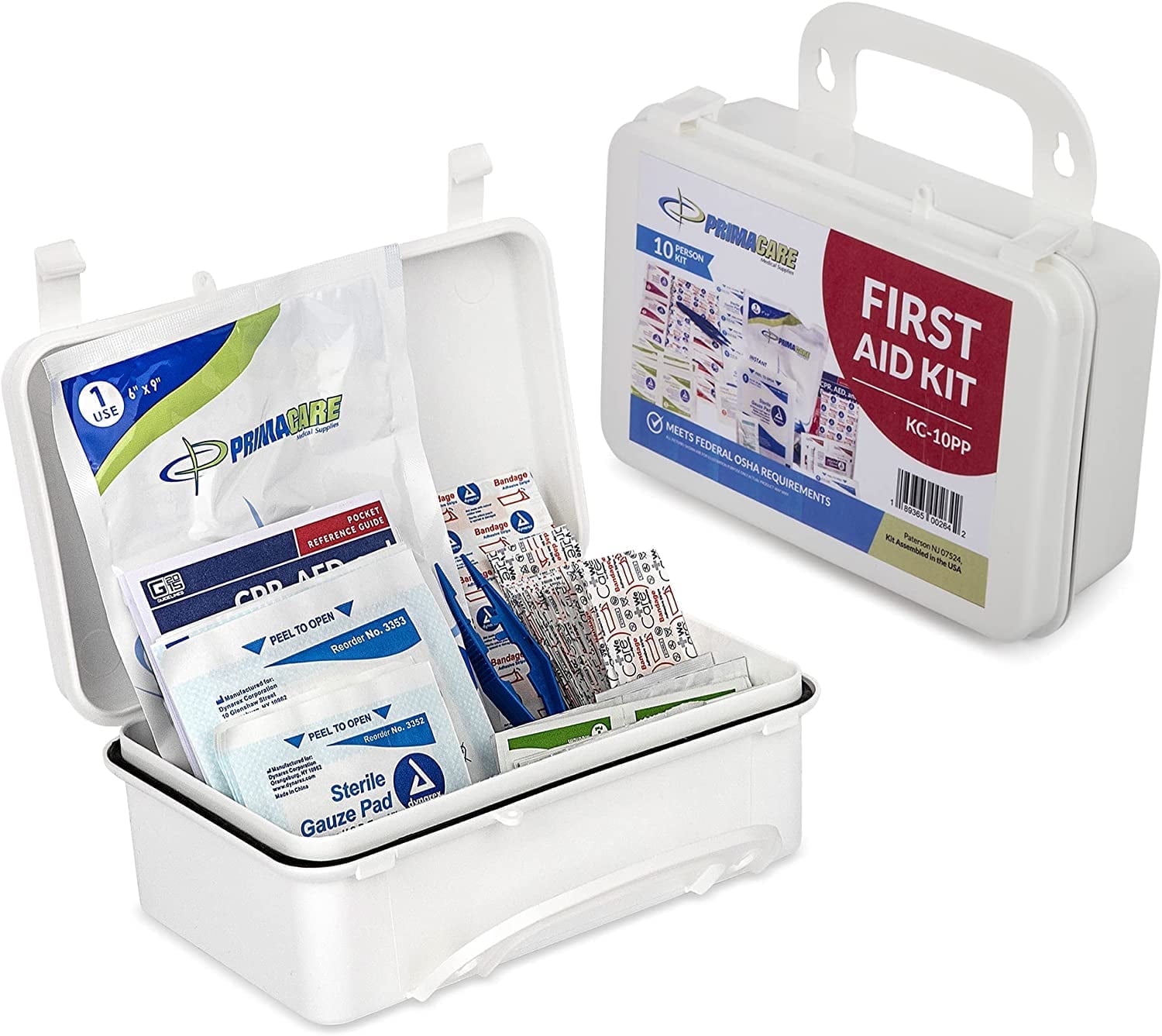 Primacare KC-10PM 10 Person Compact Emergency Preparedness First Aid ...
