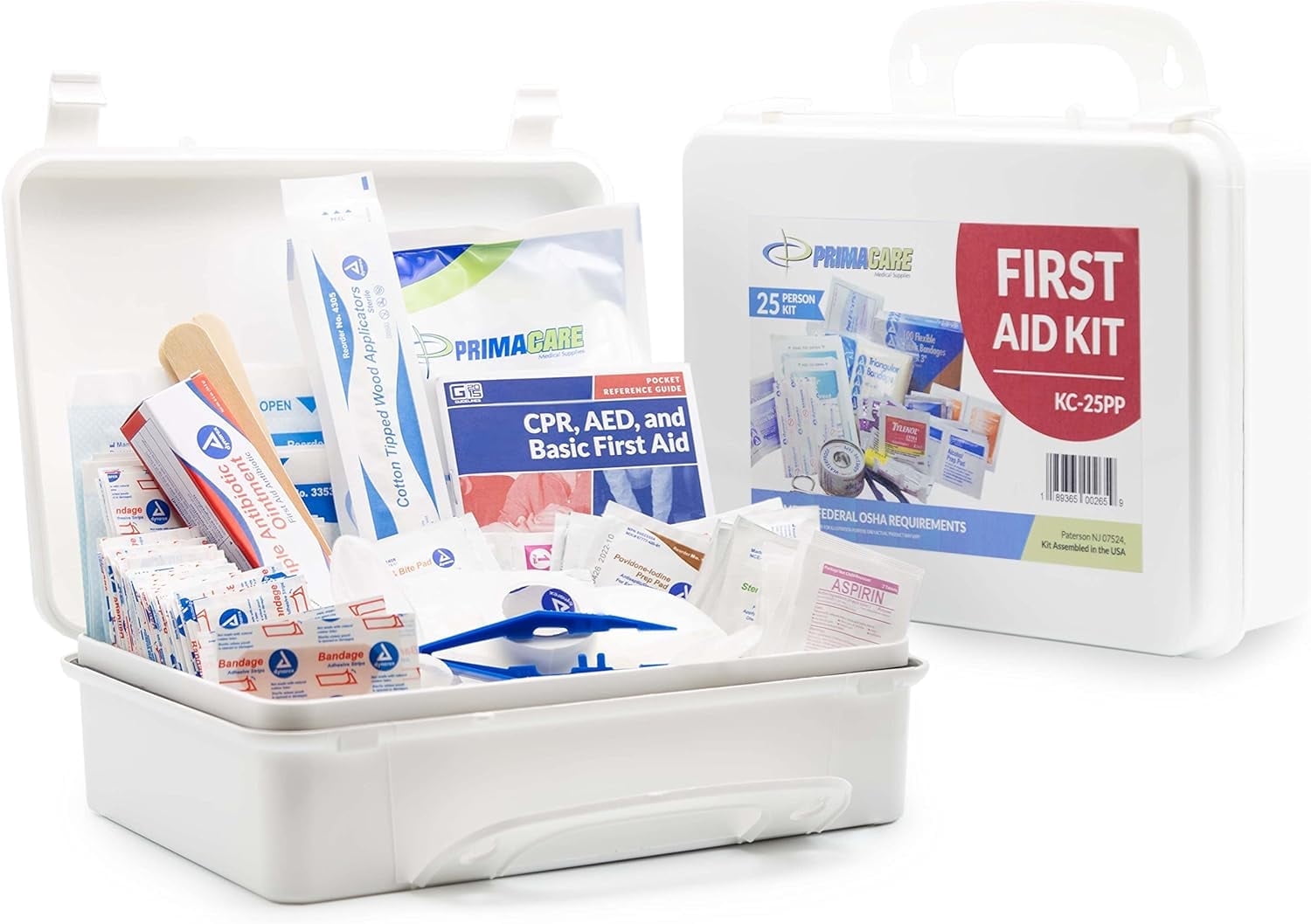 Primacare KC-25PM 25 Person Medium Emergency Preparedness First Aid Kit ...