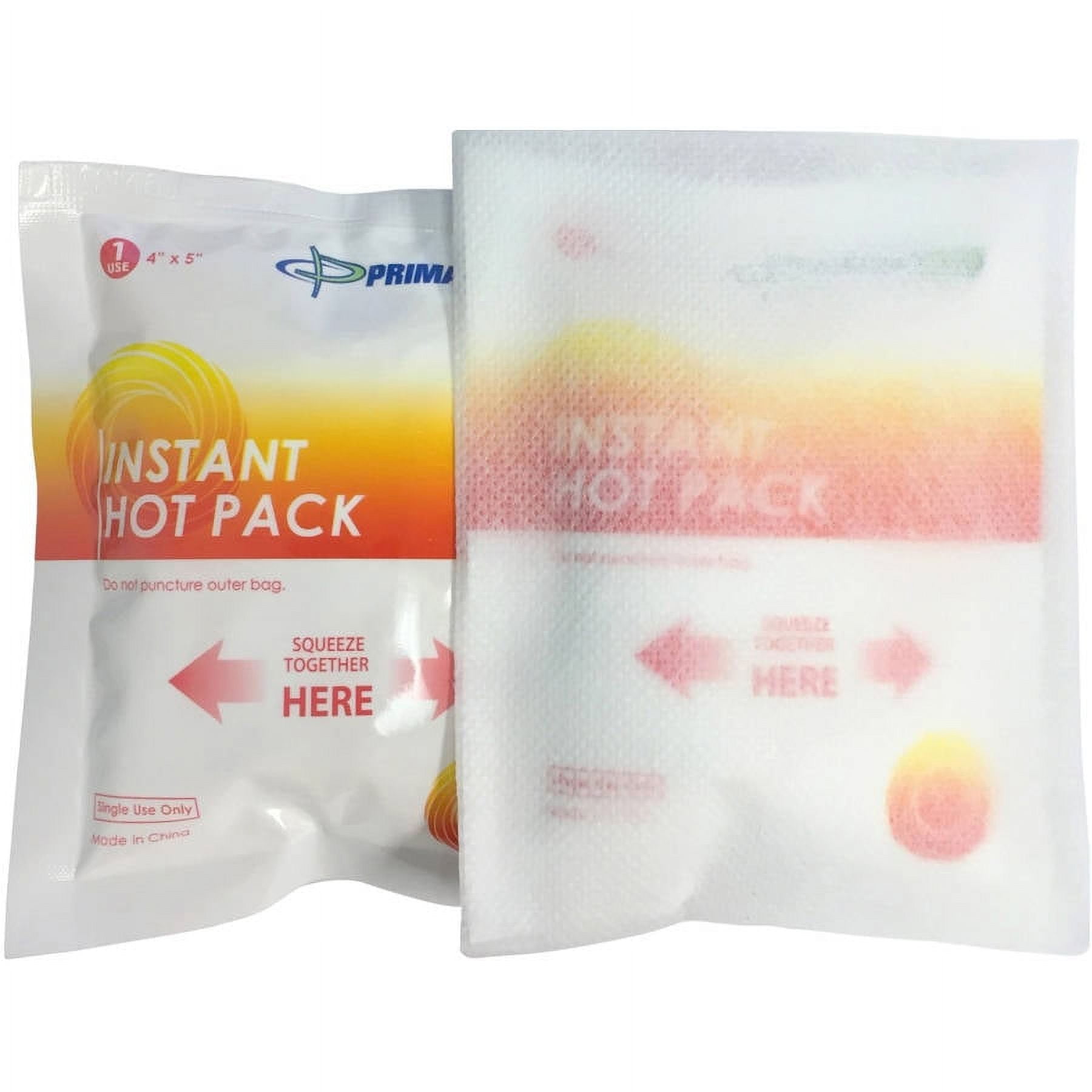 Primacare PHP-45 Instant Heat Packs for Pain Back Relief, Single Use ...