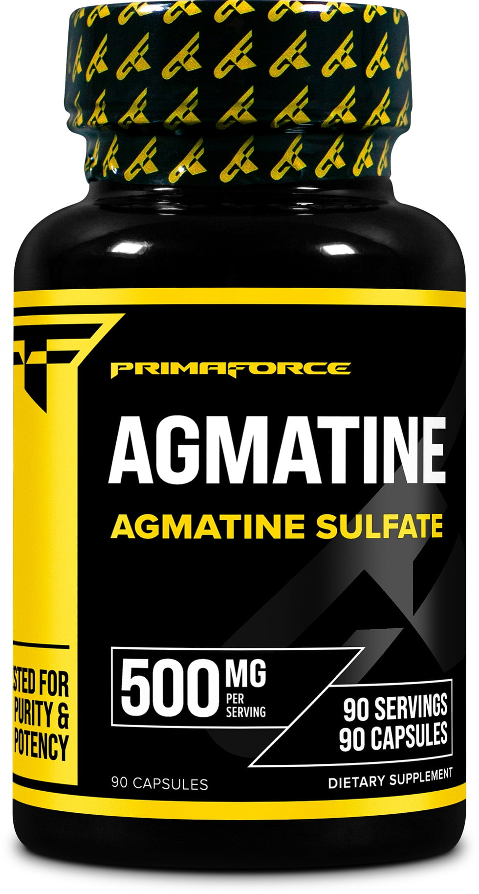Primaforce Agmatine Sulfate 500mg, 90 Capsules - Non-GMO, Gluten Free ...