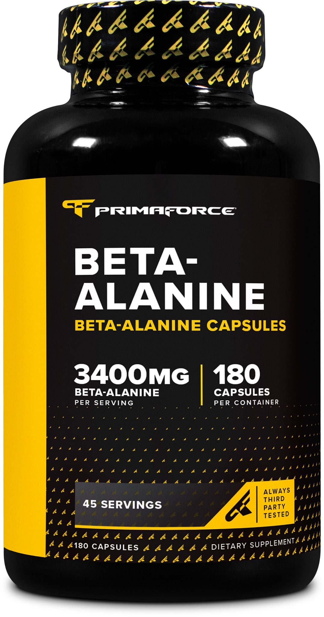 Primaforce Beta Alanine Supplement Capsules 3,400mg, 180 Capsules (45 ...