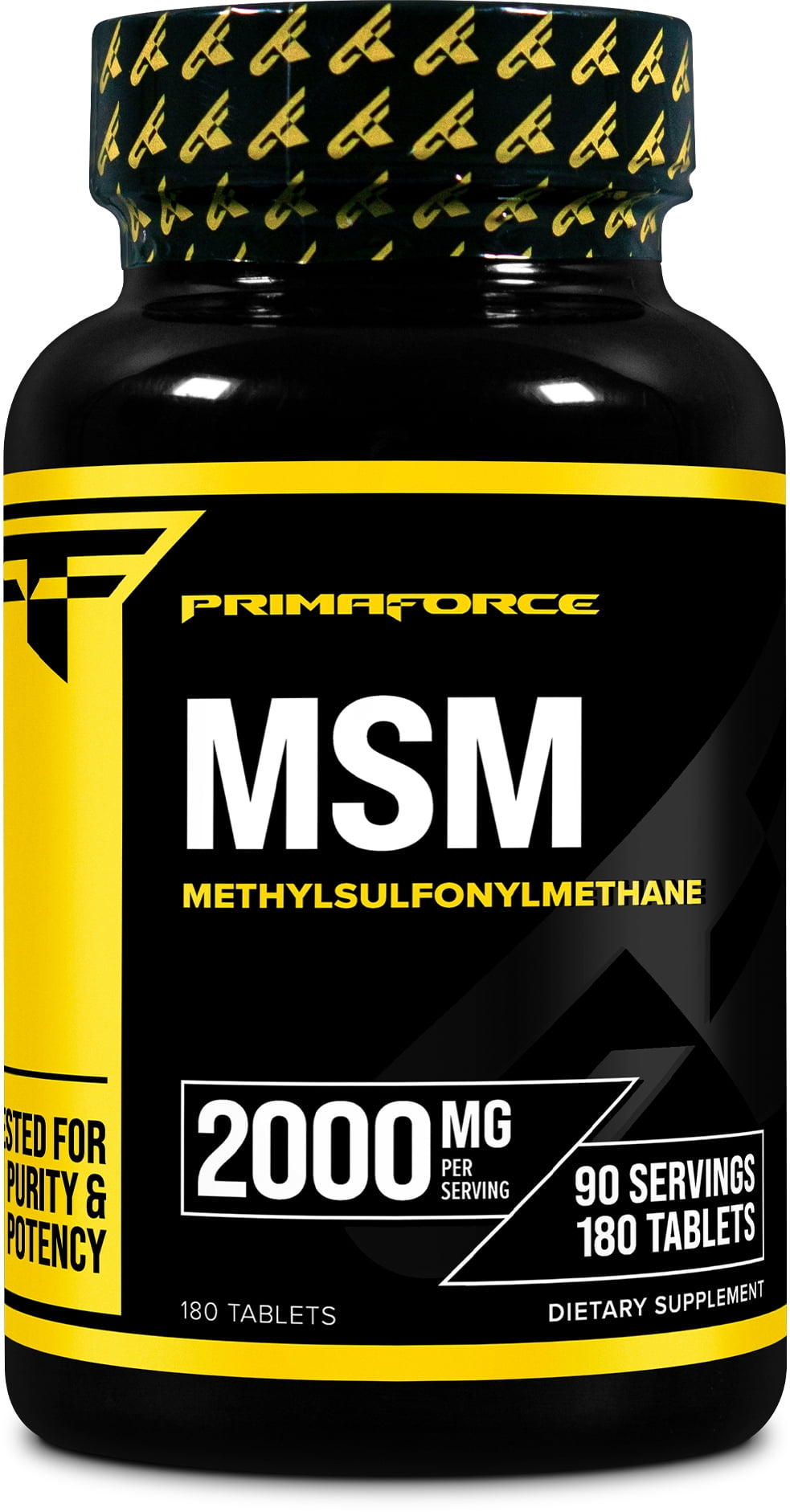 Primaforce MSM Tablets 2000mg Serving, 180 Tablets, 90 Servings ...