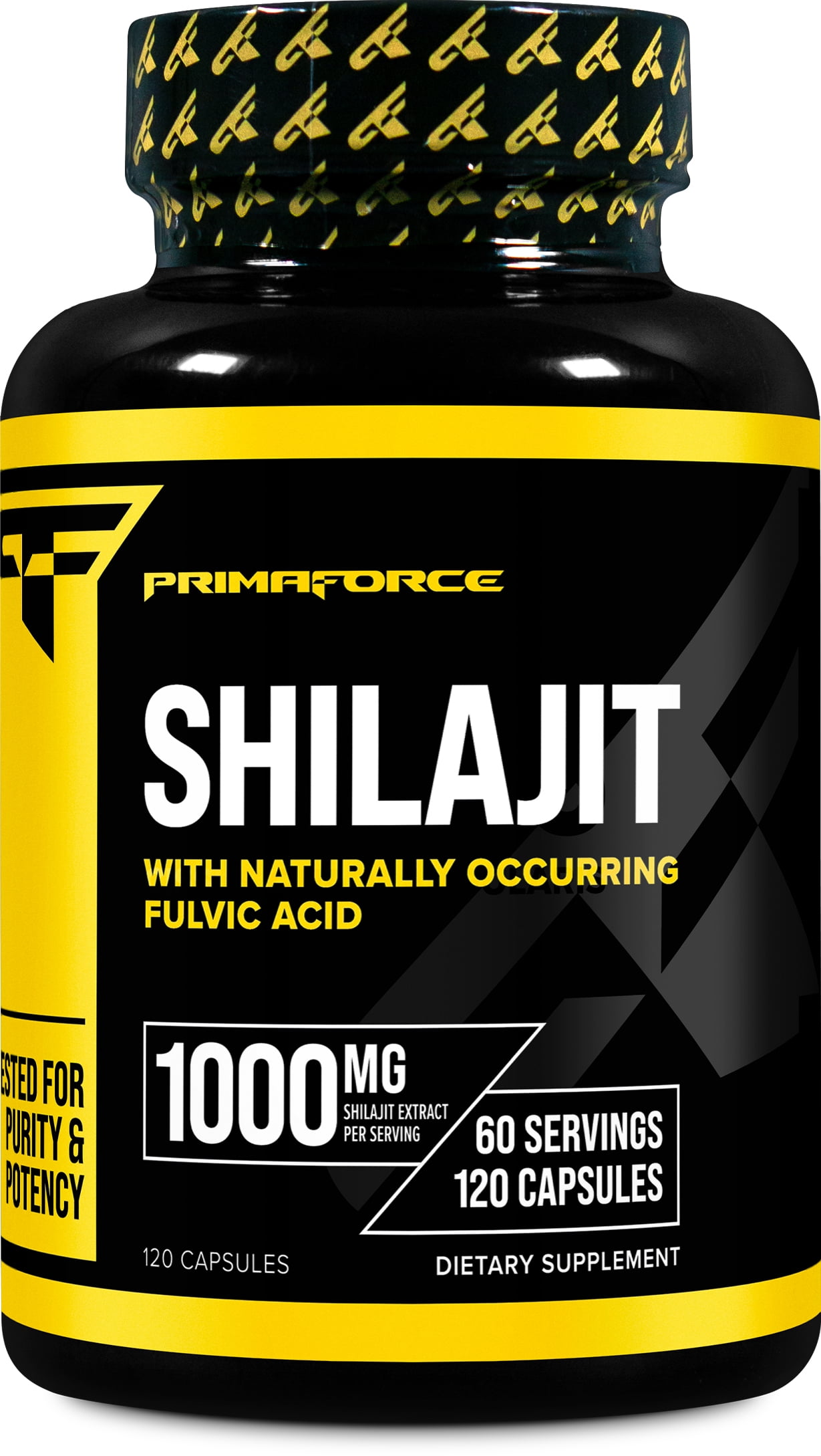 Primaforce Shilajit 120 Capsules 1000mg extract per serving - 60 ...