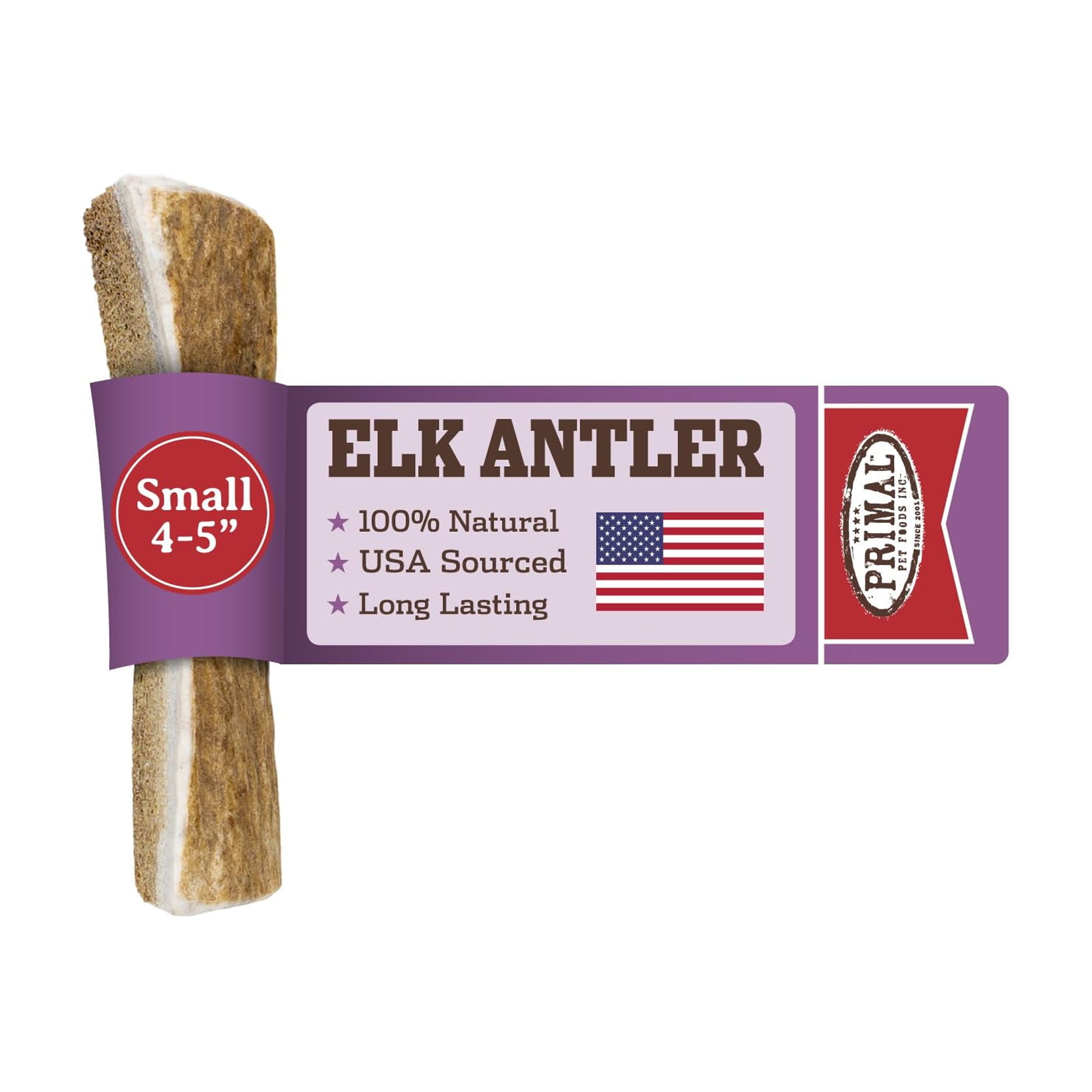 Primal Antlers forEGSC Dogs, Grade A Split Elk Antlers for Small ...