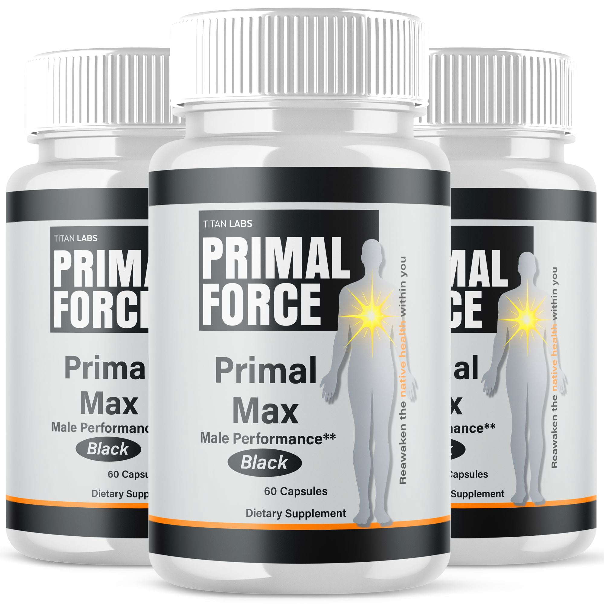 Primal Force Advanced Formula Natural Supplement Pills for Max Strength ...