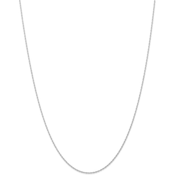 Primal Gold 10 Karat White Gold .95 mm Carded Cable Rope Chain ...