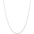 Primal Gold 10 Karat White Gold Rhodium-plated 0.70mm Carded Rope Chain ...
