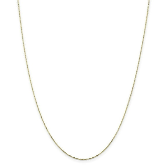Primal Gold 10 Karat Yellow Gold 0.80mm Diamond-cut 16-inch Cable Chain ...