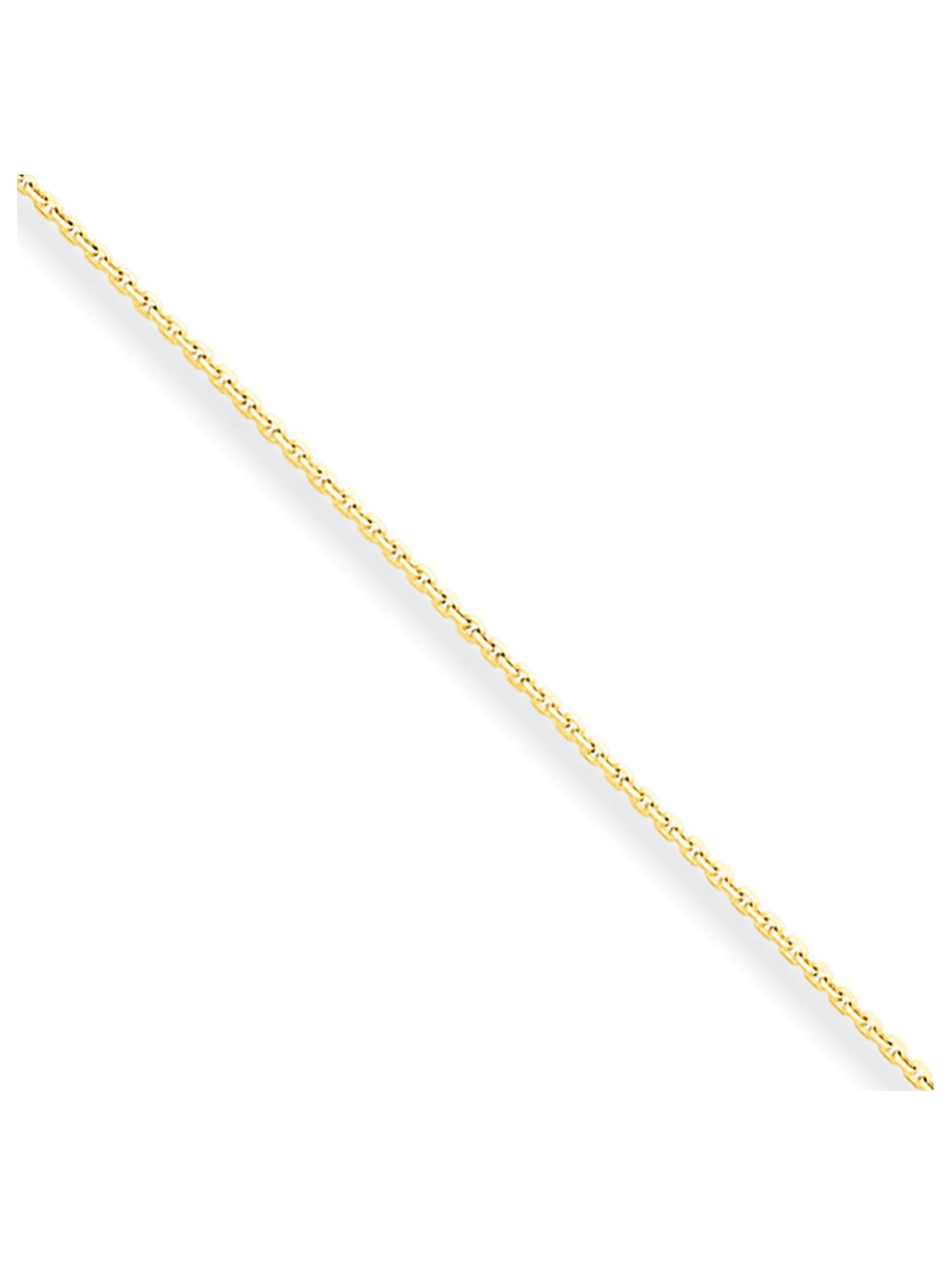 Primal Gold Women's 10 Karat Yellow Gold, Diamond-cut Cable Chain, 20 ...