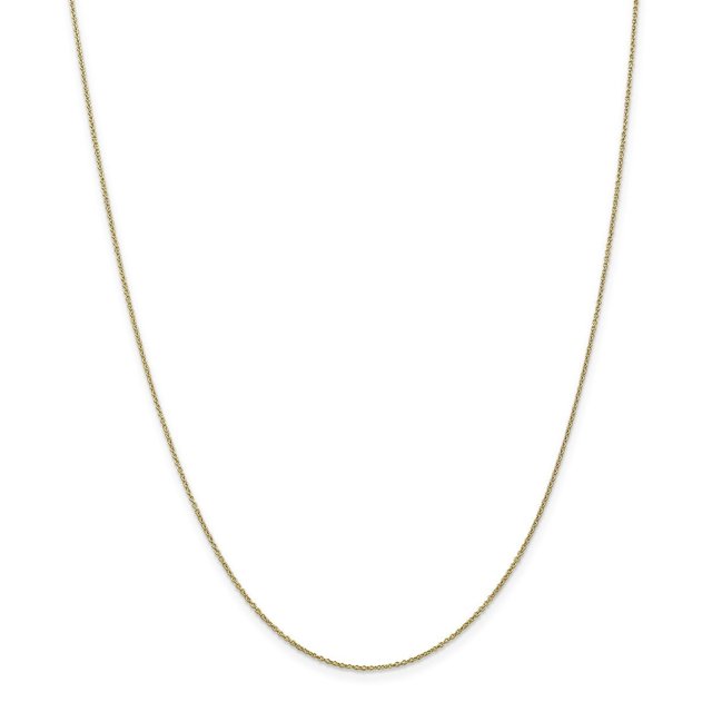 Primal Gold 10 Karat Yellow Gold 0.9mm Cable Chain - Walmart.com