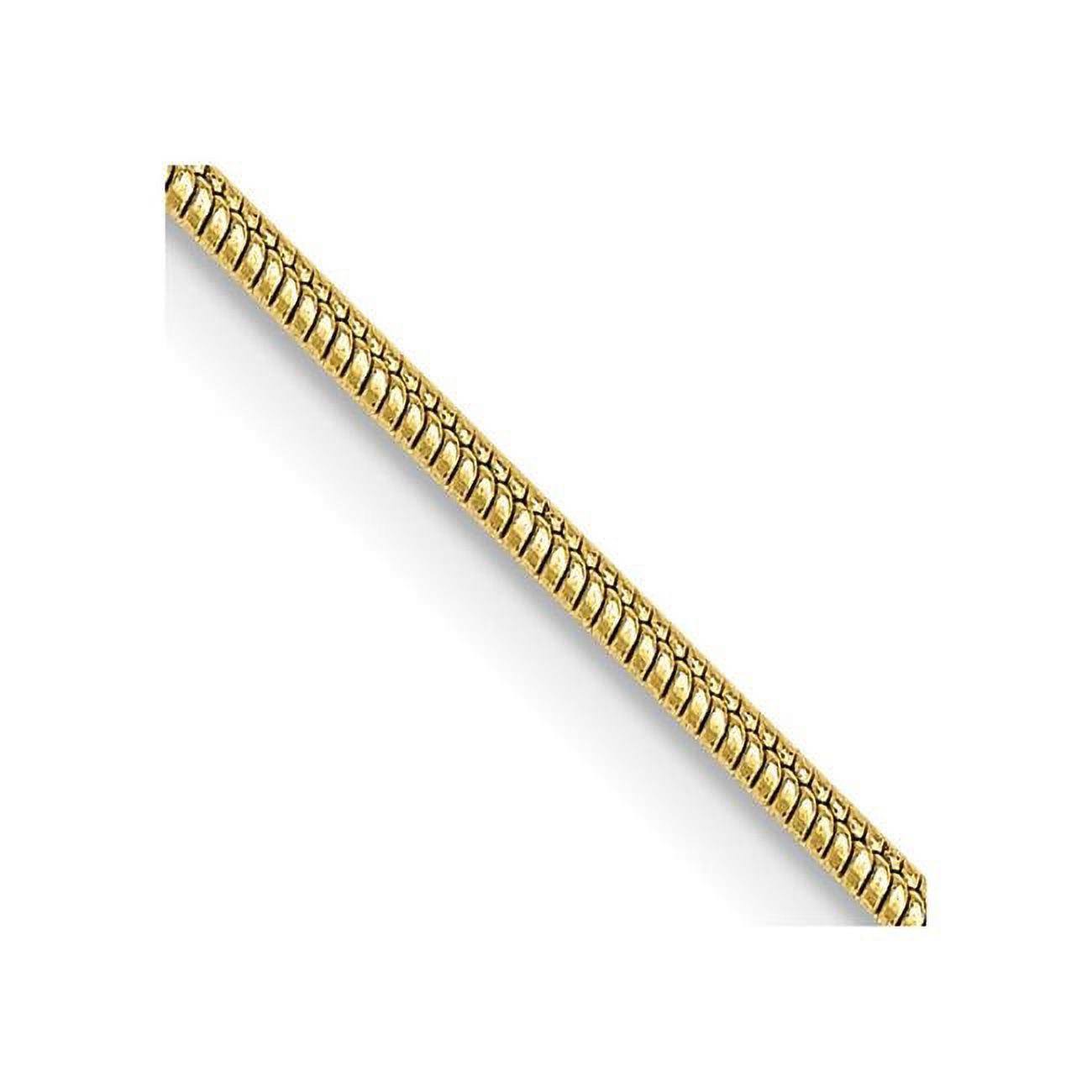 Primal Gold 10 Karat Yellow Gold 1.1mm Round Snake Chain - Walmart.com