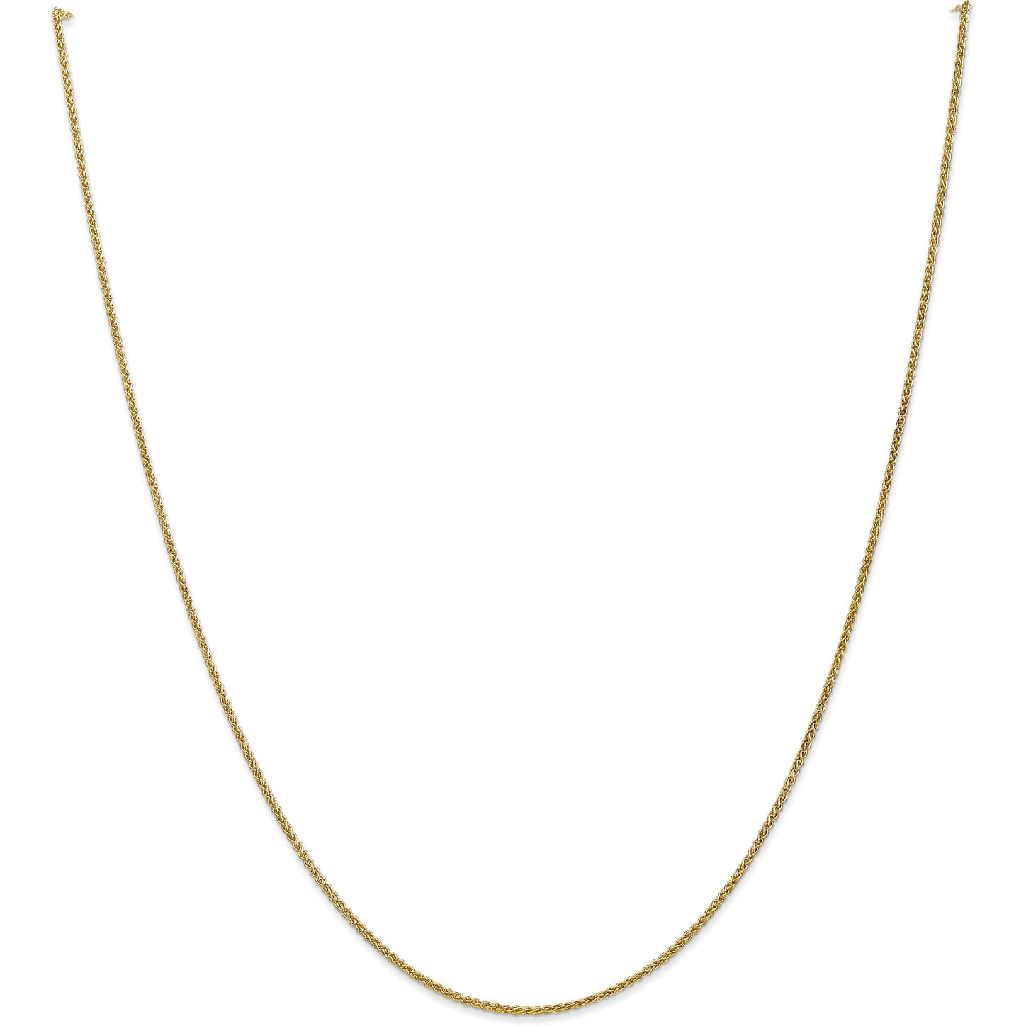 Primal Gold 10 Karat Yellow Gold 1.25mm Spiga Chain - Walmart.com