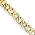 Primal Gold 10 Karat Yellow Gold 4.3mm Semi Solid Curb Link Chain ...