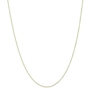 Primal Gold 10 Karat White Gold .95 mm Carded Cable Rope Chain ...