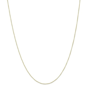 Primal Gold 10 Karat White Gold .95 mm Carded Cable Rope Chain ...