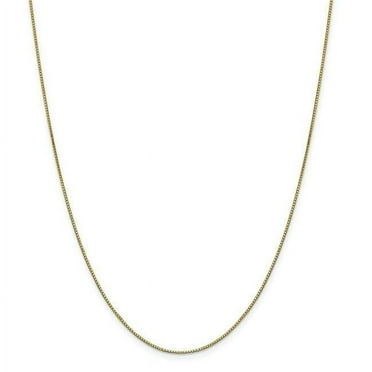 Primal Gold 10 Karat Yellow Gold .90mm Box Chain - Walmart.com