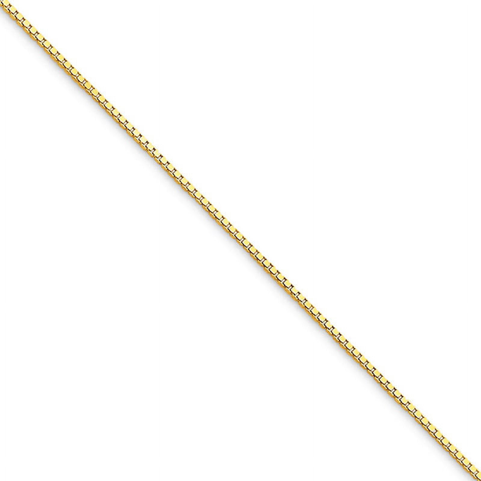 Primal Gold 10 Karat Yellow Gold .90mm Box Chain - Walmart.com