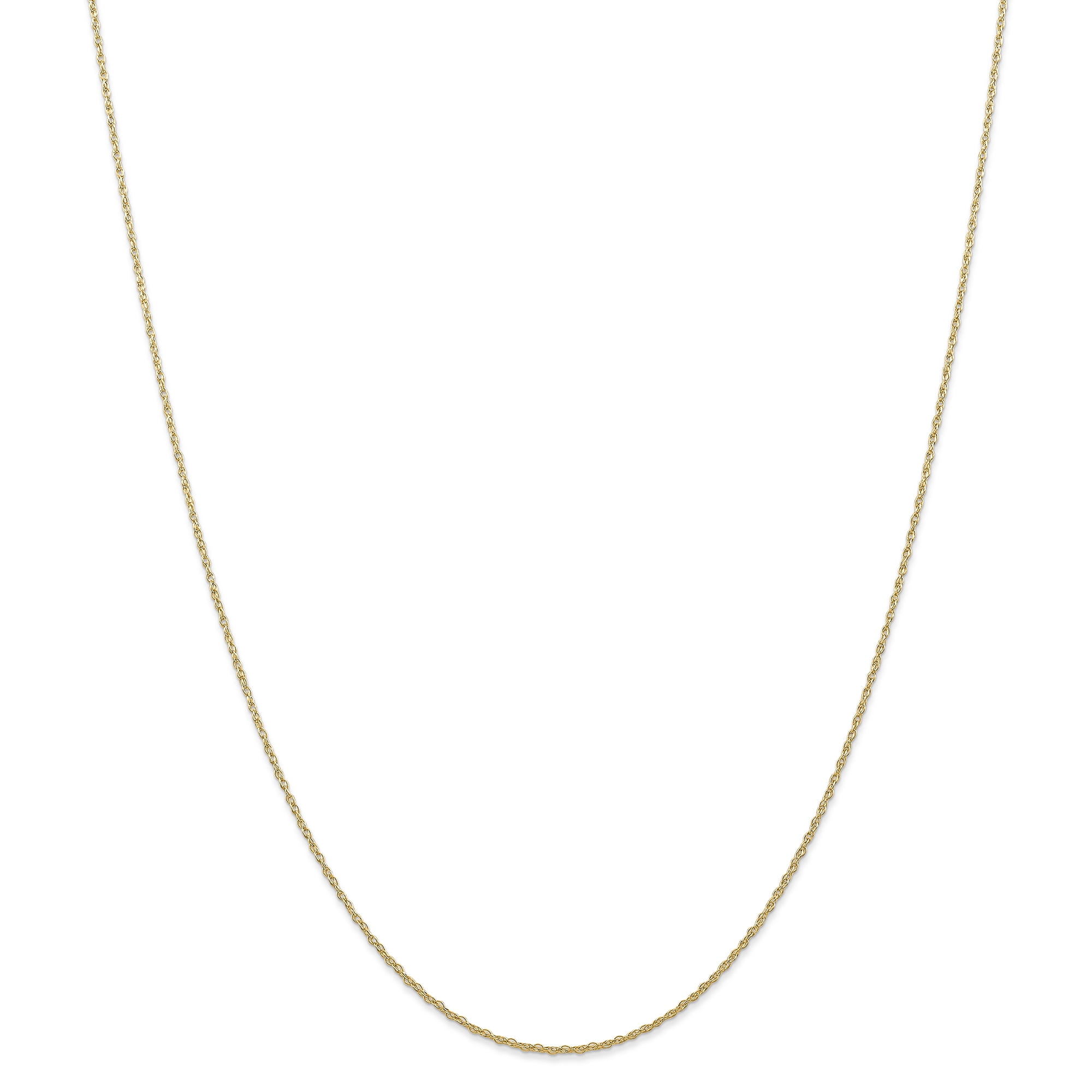 Primal Gold 14 Karat Yellow Gold 0.7 mm Carded Cable Rope Chain ...