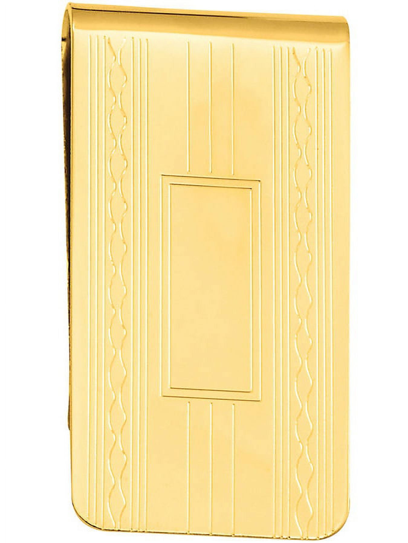 Primal Gold-plated Kelly Waters Patterned Edge Money Clip - Walmart.com