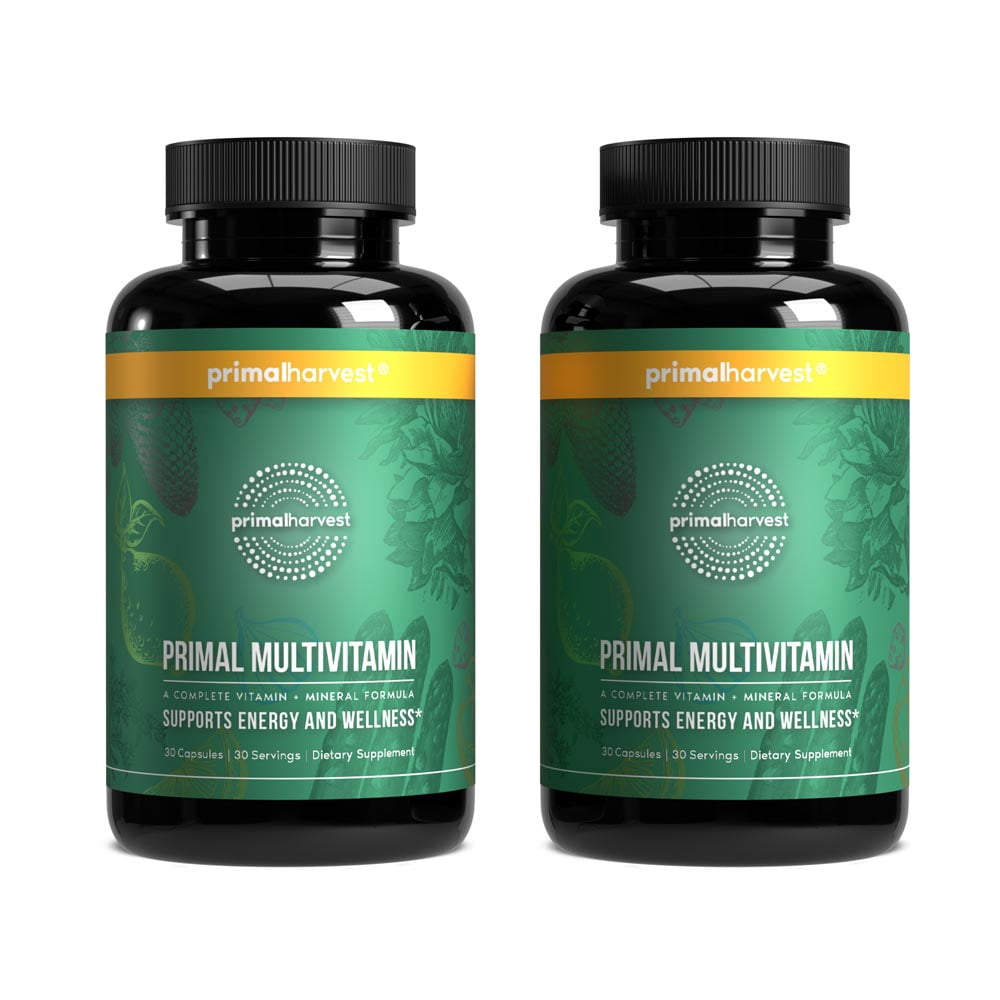 Primal Harvest Multivitamin 2 Pack: Daily Multvitamin Supplements for ...