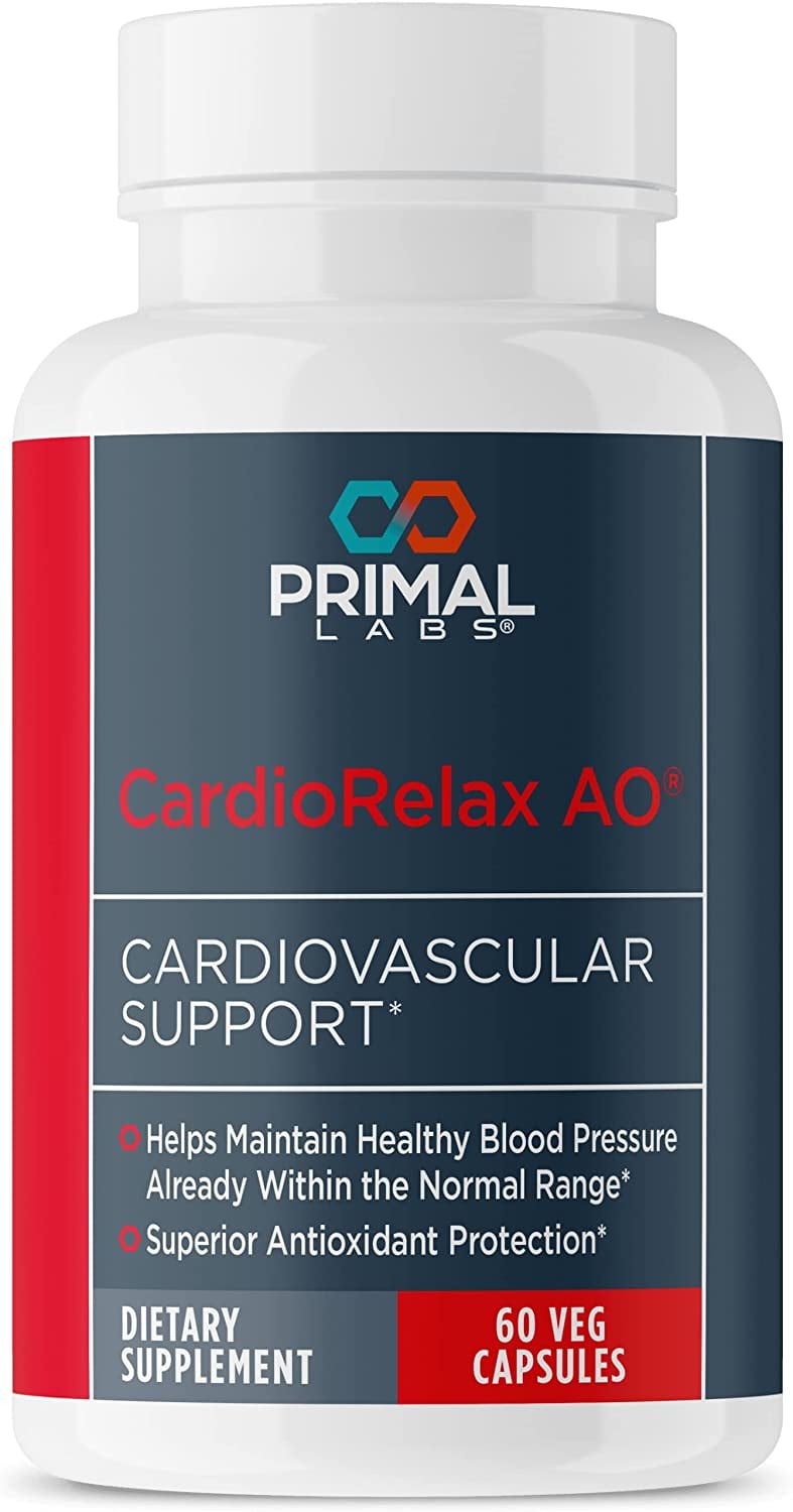 Primal Health CardioRelax AO - Natural Coenzyme Q10 Formula, Bioperine ...