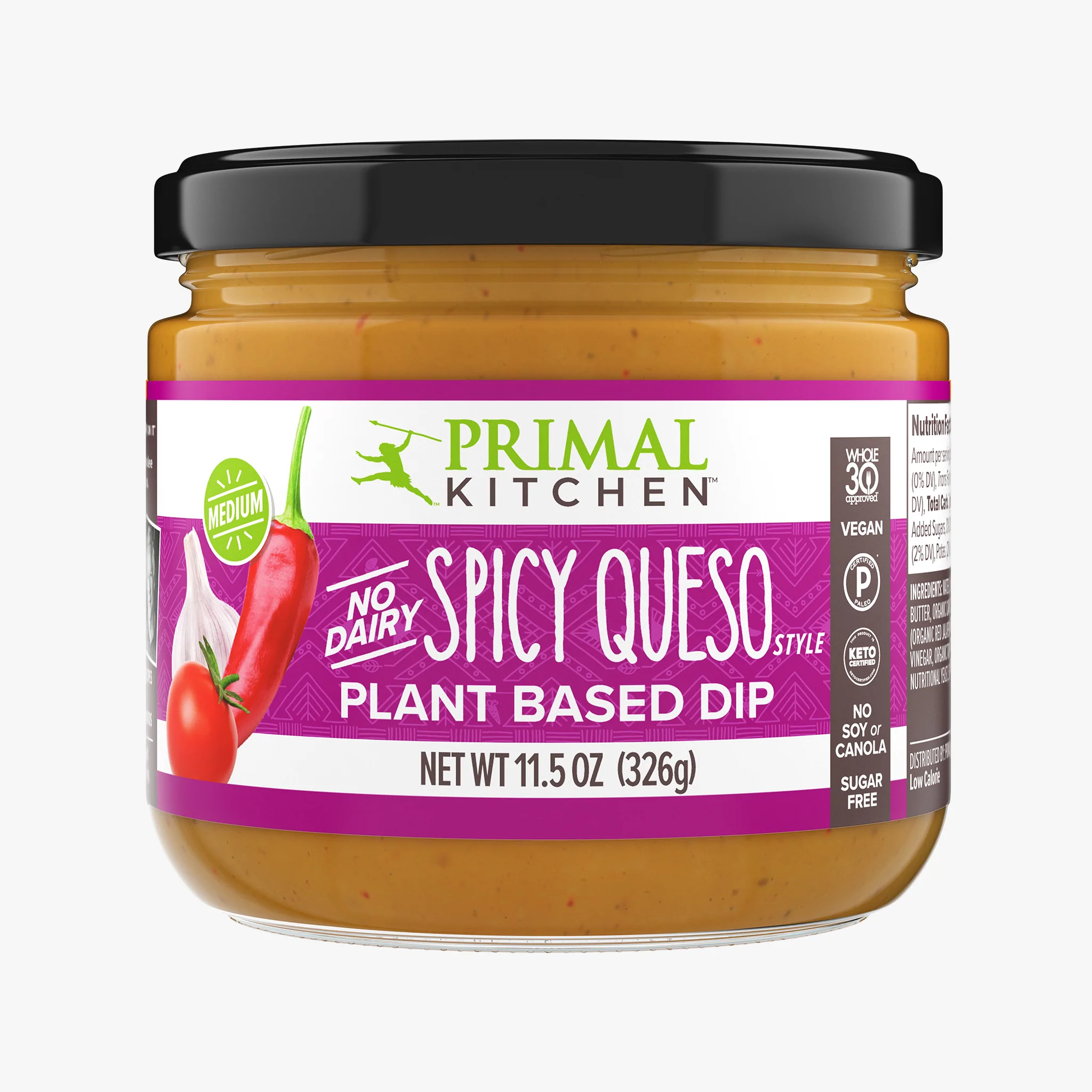 Primal Kitchen Dip Plant Bsd Queso Spicy 11.5 oz 6 pk - Walmart.com