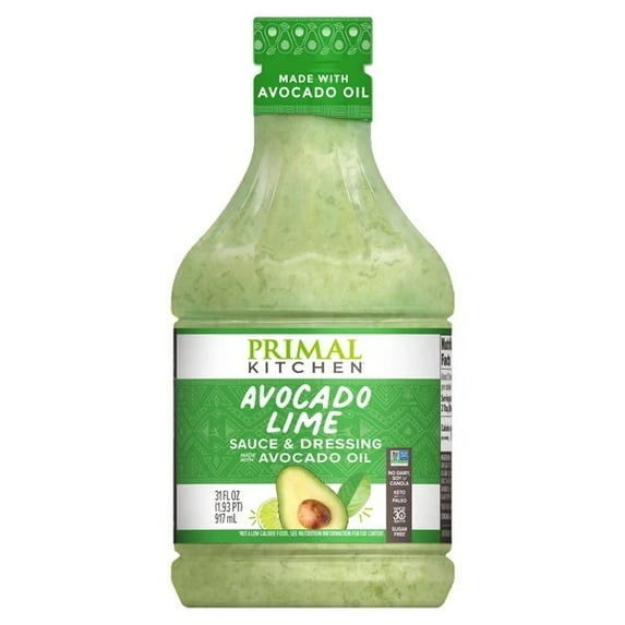 Primal Kitchen Avocado Lime Dressing, 31 Ounce - Walmart.com