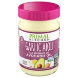 Primal Kitchen Paleo Mayonnaise with Avocado Oil-Aioli de Ajo Mayo 12 ...