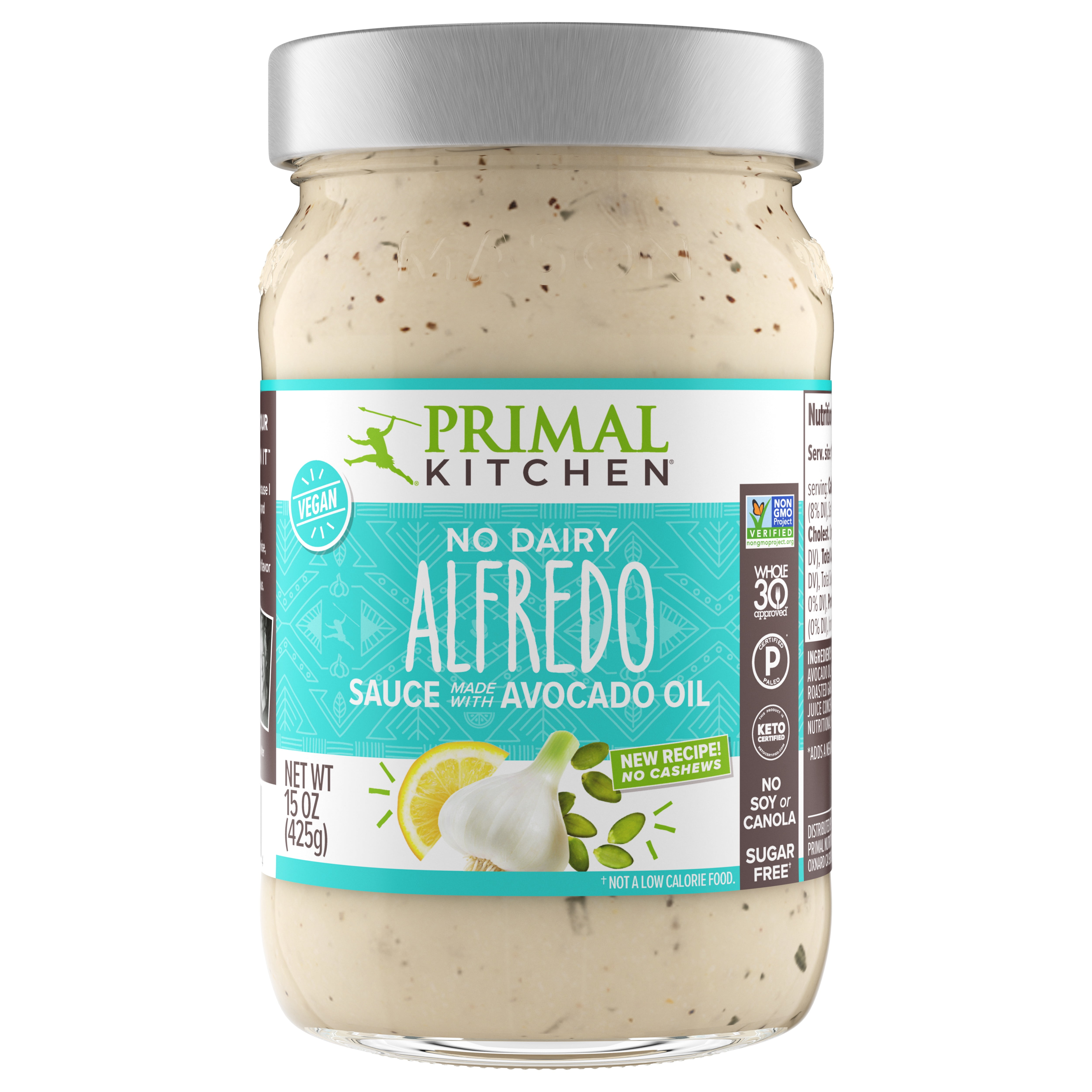 Primal Kitchen No Dairy Alfredo Sauce 15 Oz