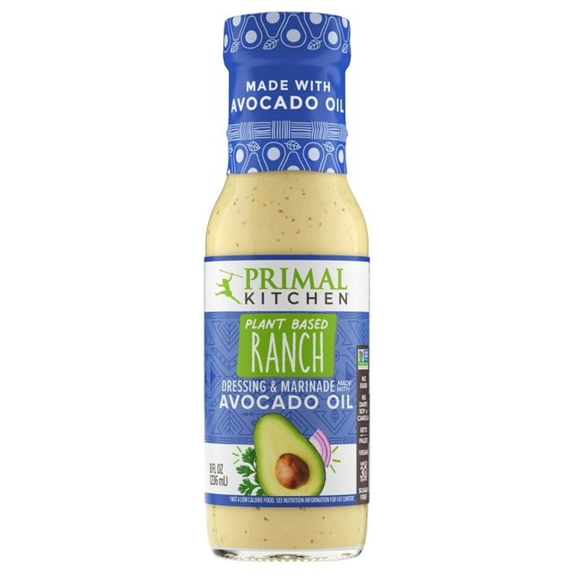 Primal Kitchen Plant Based Ranch Dressing & Marinade 8 fl oz - Walmart.com