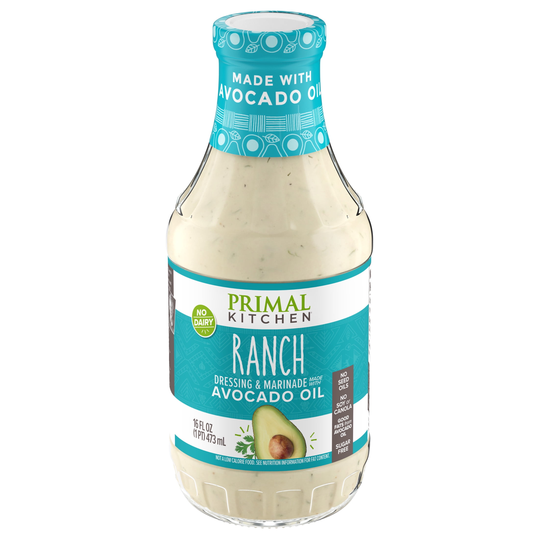 Primal Kitchen Ranch Dressing, 16 oz - Walmart.com