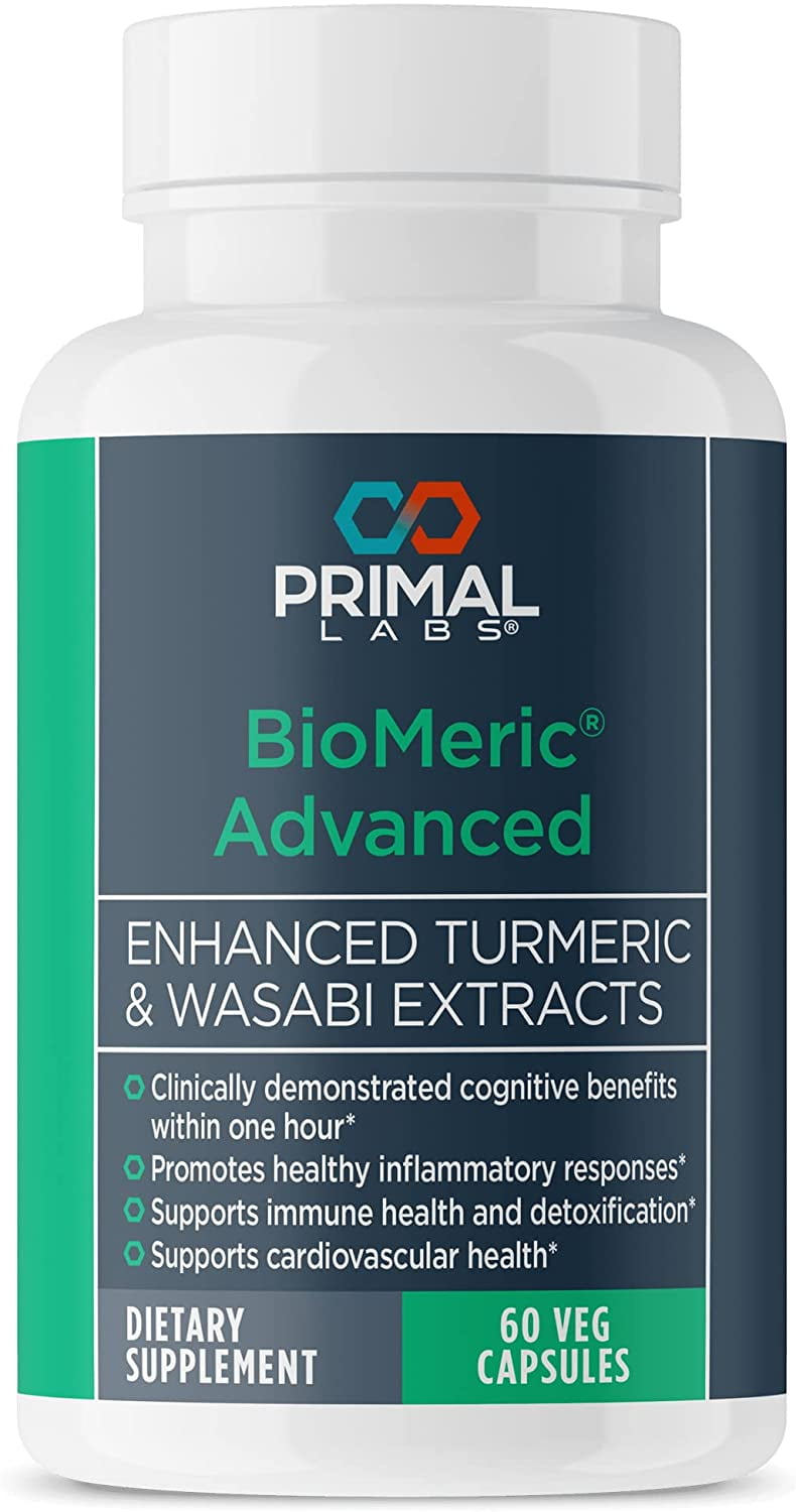 Primal Labs BioMeric Health Supplement Pills with Turmeric and Wasabi ...