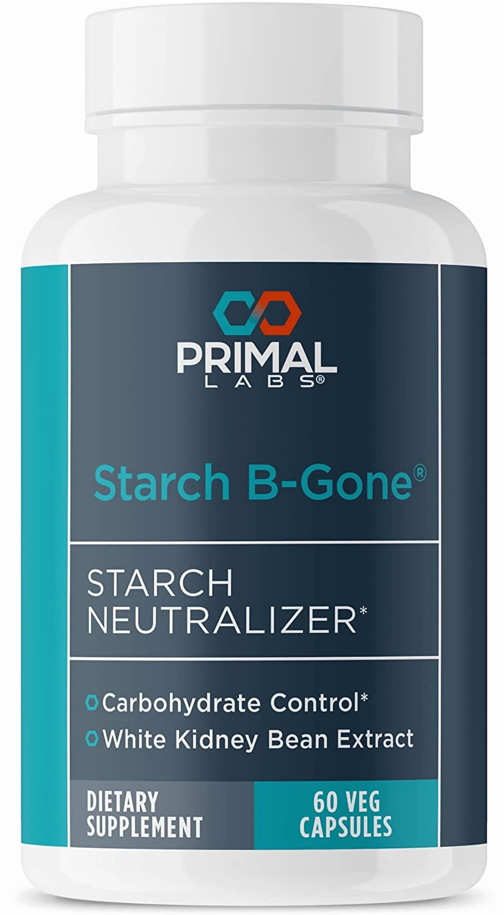 Primal Labs Starch B-Gone Weight Loss Pills - Carb Blocker, Reduces ...