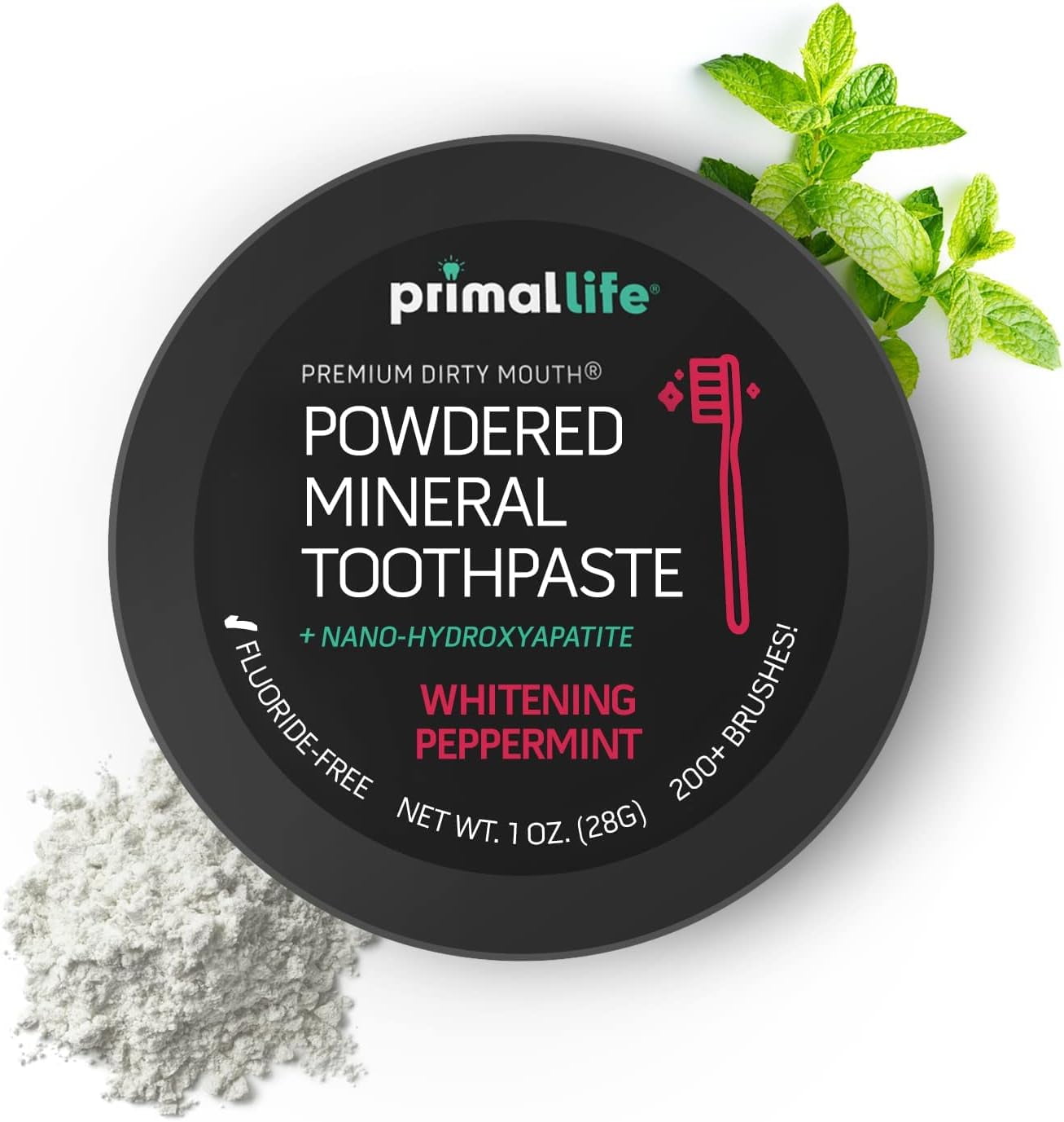 Primal Life Organics - Dirty Mouth Toothpowder, Activated Charcoal ...