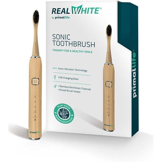 Primal Life Organics 748370 Real White Sonic Toothbrush - Walmart.com
