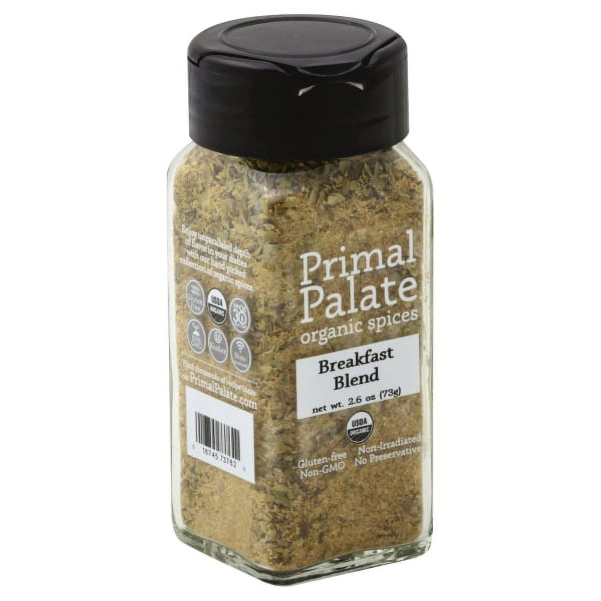 Primal Palate Organic Spices Breakfast Blend, Certified Organic, 2.6 oz ...
