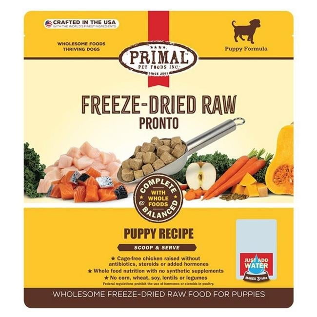 Primal Dog Freeze-Dried Pronto Puppy Chicken Salmon 7oz. - Walmart.com