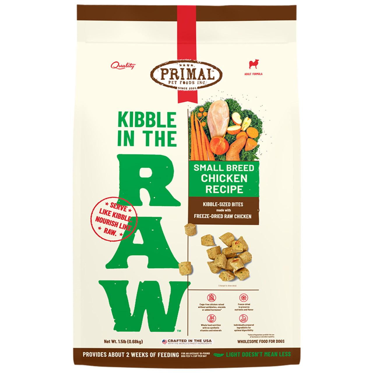 Primal Pet Foods Primal Dog Kibble In The Raw Freeze-Dried Small Breed ...