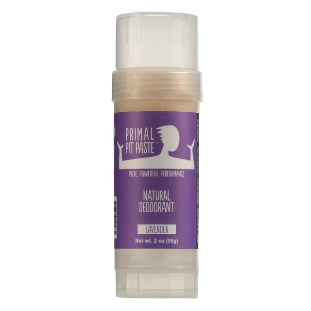Primal Pit Paste Lavender Natural Deodorant Stick, 2 Oz. - Walmart.com