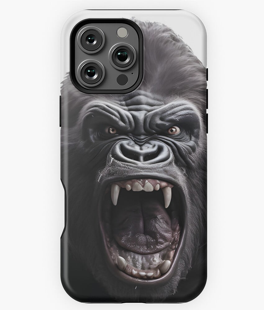 Primal Rage Intense Gorilla Stare Phone Case for iPhone 16 15 14 13 12 ...
