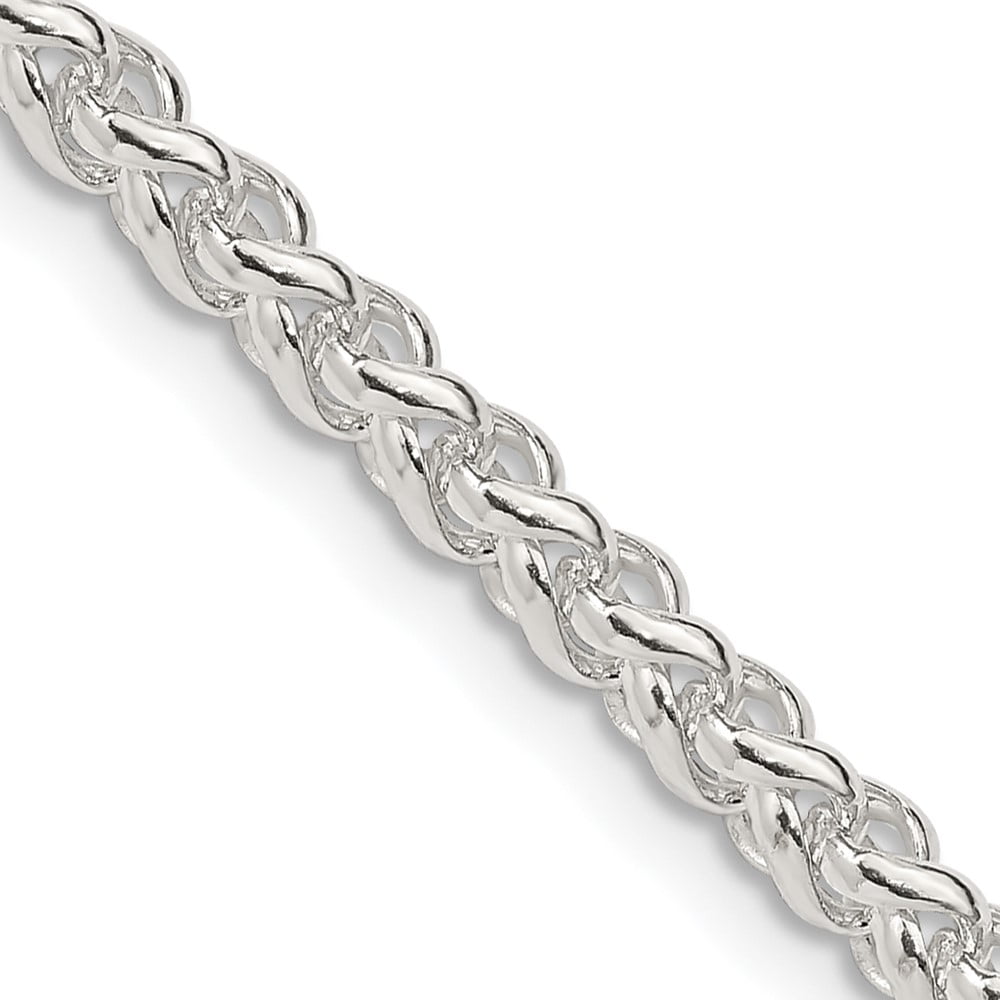 Primal Silver Sterling Silver 4mm Round Spiga Chain - Walmart Business ...