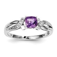 Primal Silver Sterling Silver Stellux Crystal Multi-color White Ring - Walmart.com