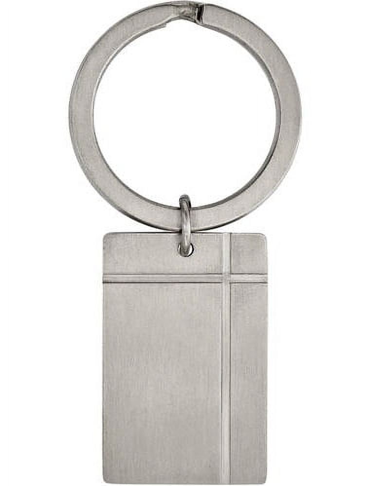 Primal Steel Stainless Steel Brushed and Grooved Key Chain - Walmart.com