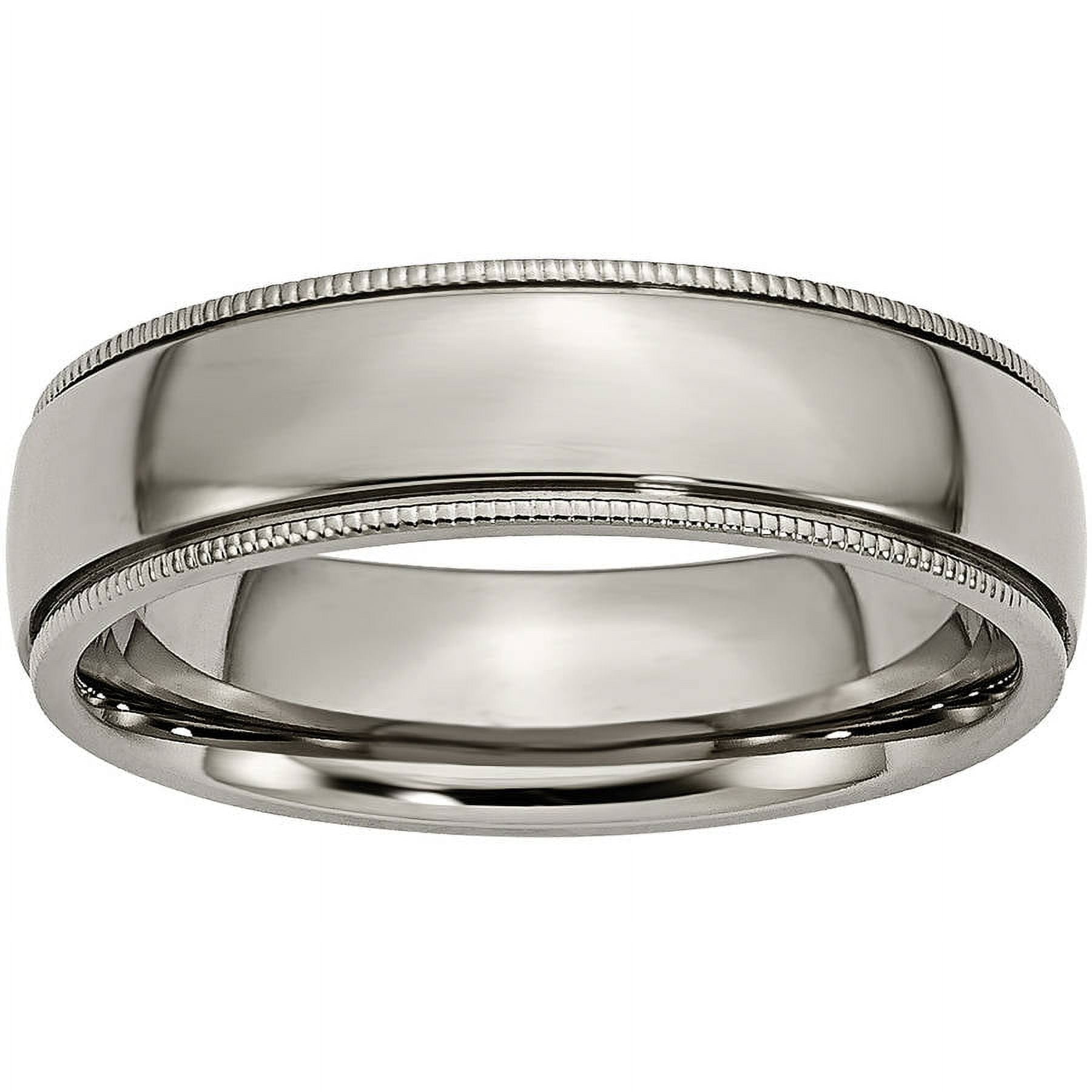 Primal Steel Titanium 6mm Grooved and Beaded Edge Band - Walmart.com