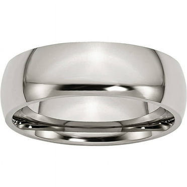 Titanium 6mm Polished Band - Walmart.com