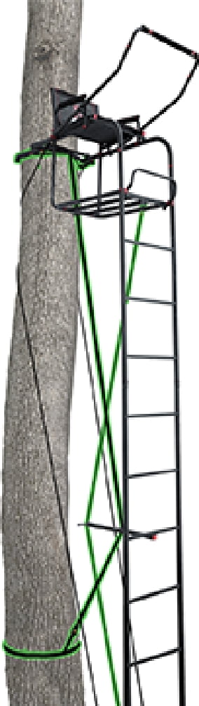 Primal Tree Stands 17' Deluxe Climbing Ladder, Single Vantage Hang-On ...