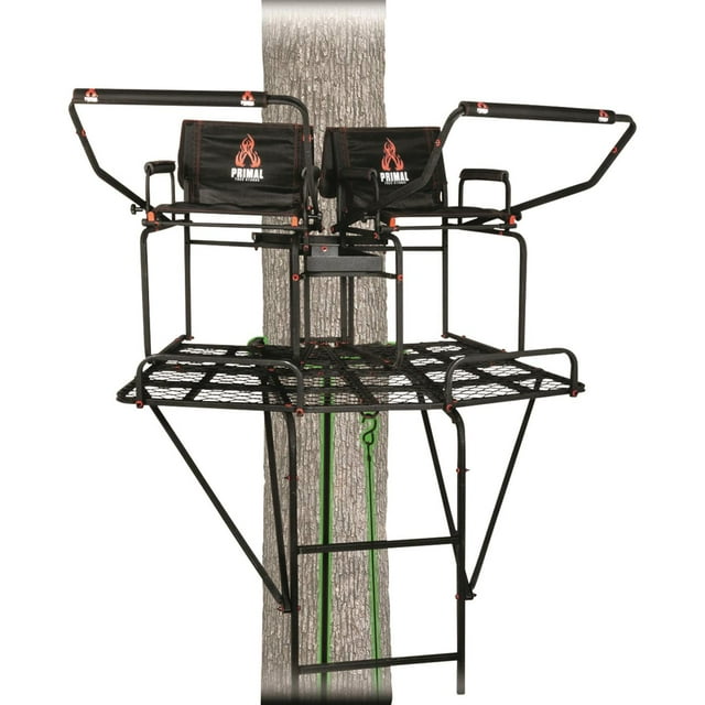 Primal Tree Stands The Hang-Out 2-Person 18' Ladder Tree Stand ...